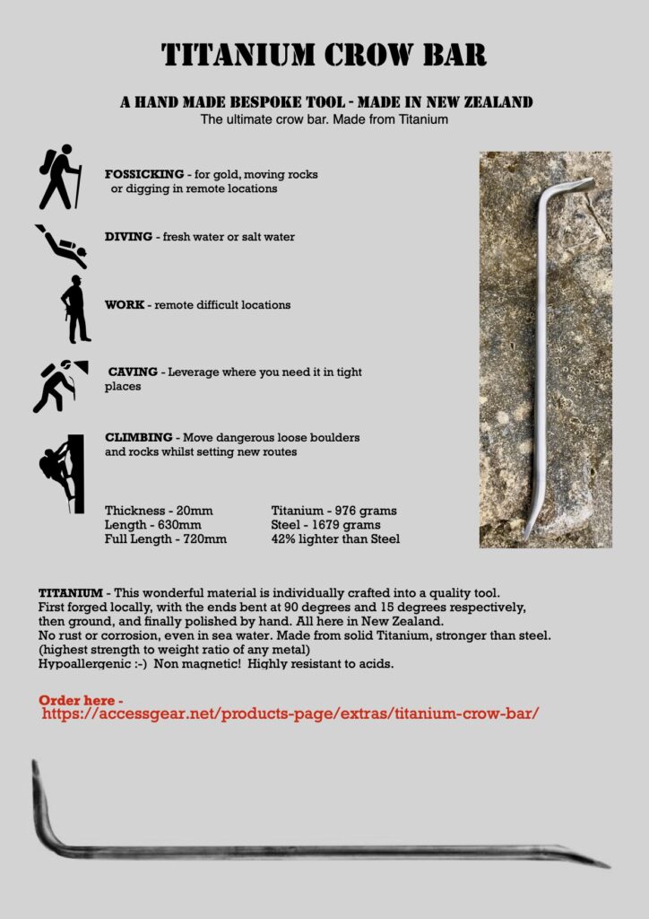 TITANIUM CROW BAR - Access Gear