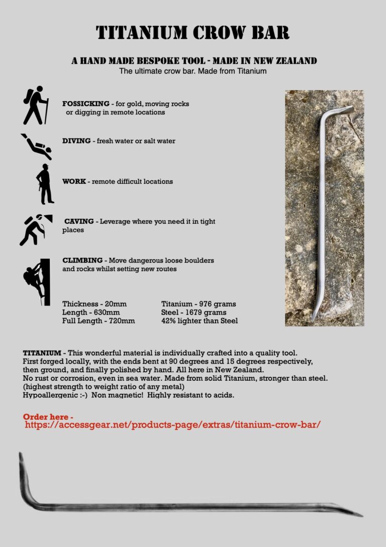 TITANIUM CROW BAR - Access Gear